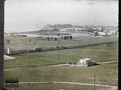 Tunisie, Carthage, L'Ancien port intérieur de Carthage.Vue générale du ...